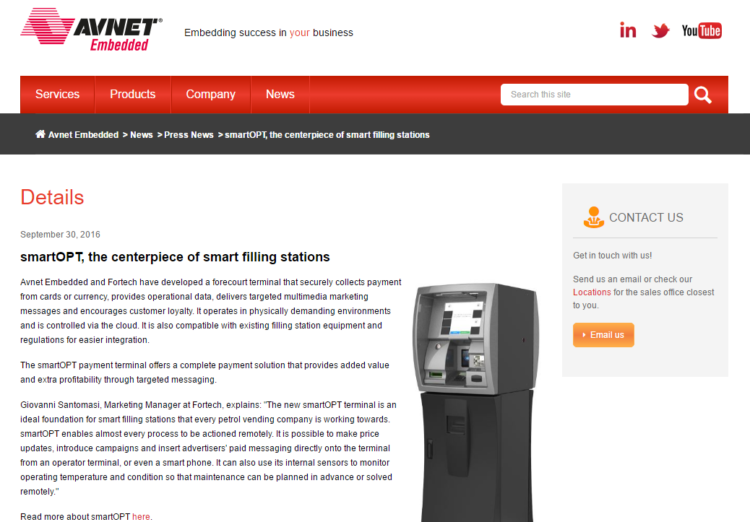 AVNET EMBEDDED e il case study smartOPT - Fortech